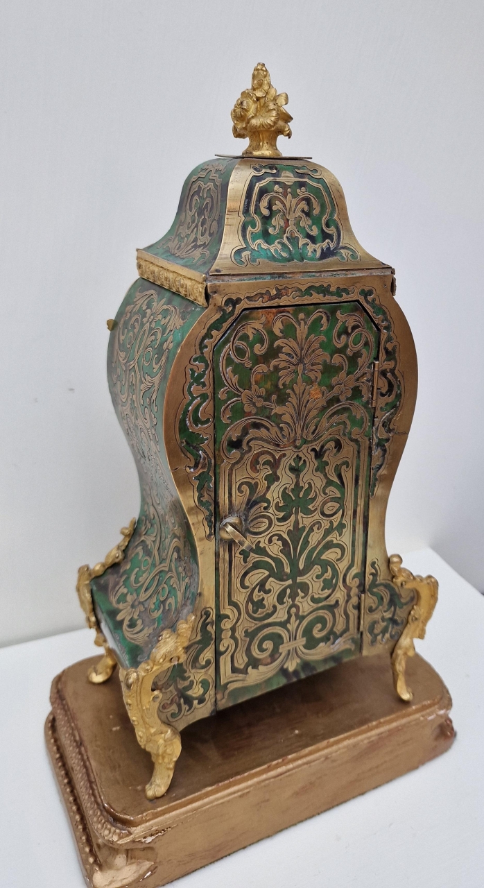 A Green Boulle Inlaid Mantel Clock - Blog
